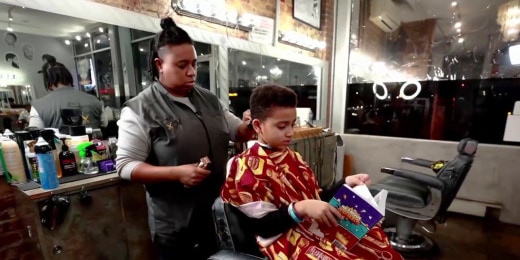 This barber shop is empowering young people with books