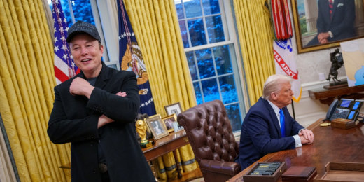 Elon Musk wields chainsaw, familiar talking points at CPAC