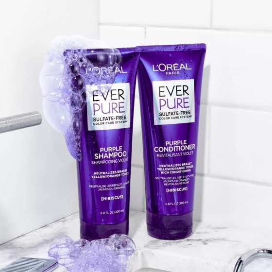 I tried the L'Oreal EverPure Purple Shampoo for blonde hair
