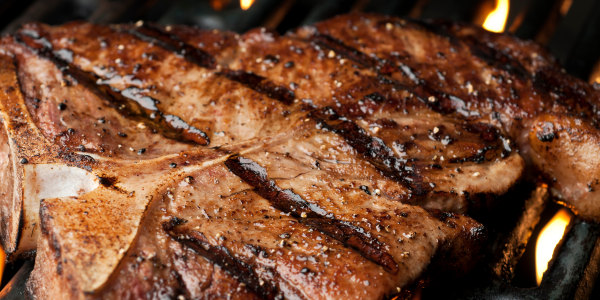 Easy Italian eats: Grilled porterhouse steaks and Tuscan white beans