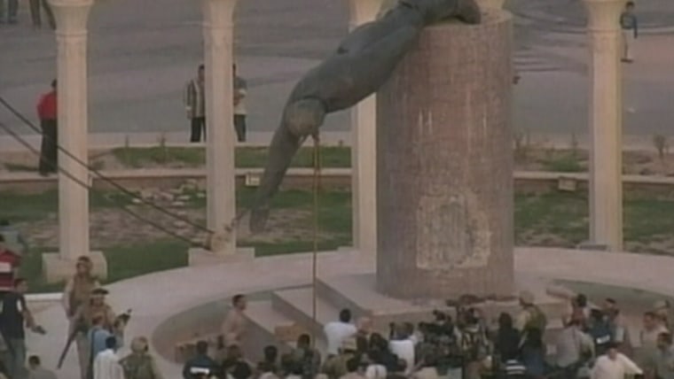 This day on TODAY: Saddam Hussein statue toppled