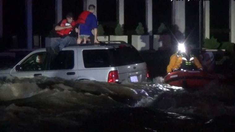 3 rescued from North Carolina Flood Waters
