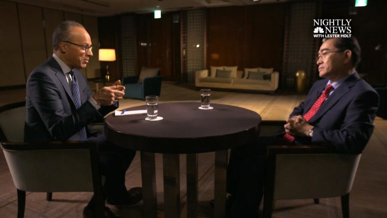 'We Took a Risk': Lester Holt's Extended Interview with Former North ...