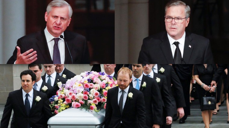 Barbara Bush funeral: Former first lady laid to rest with emotional ...