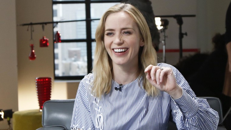 Emily Blunt discusses working with John Krasinski on 'A Quiet Place'