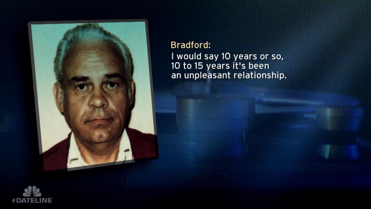 Bill Bradford talks to police