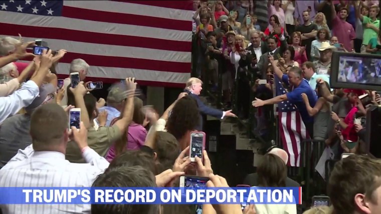 Trump’s record on deportation