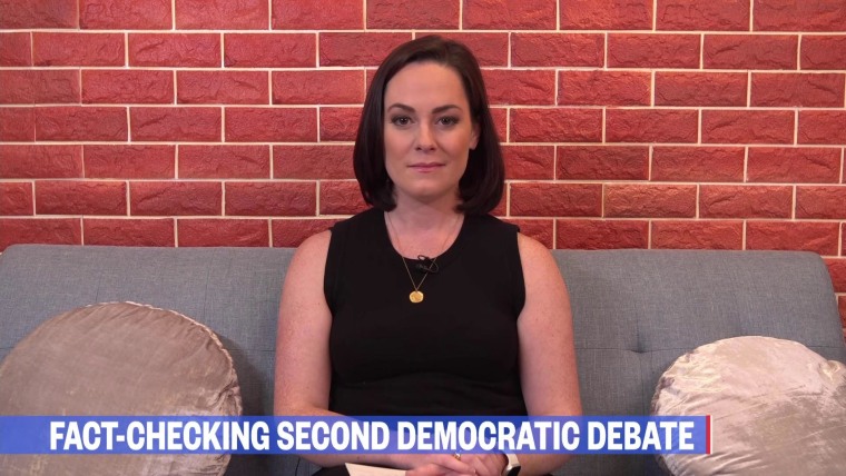 Fact-checking the 2nd Democratic presidential debate
