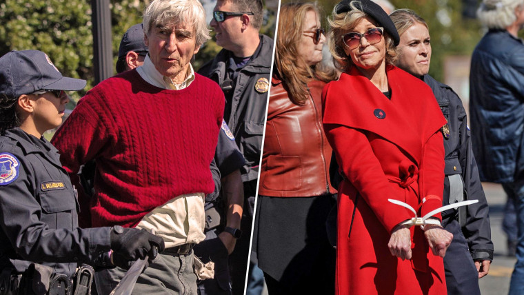 Jane Fonda, Sam Waterston arrested at U.S. Capitol climate protest