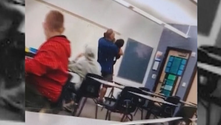Video appears to show Florida teacher forcibly throw student out of class