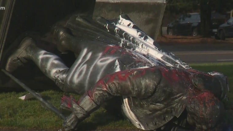 Statues toppled during protests against racial inequality ignite heated ...