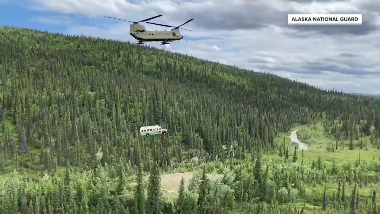 Famed 'Into the Wild' bus is airlifted from Alaska backcountry