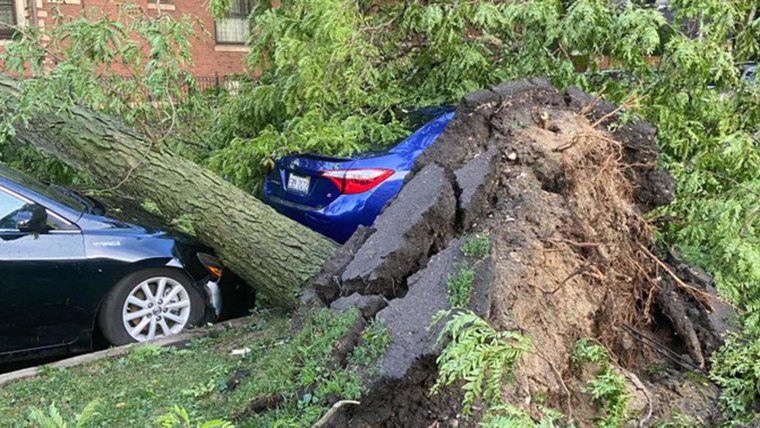 Derecho storm system brings extreme weather to Midwest