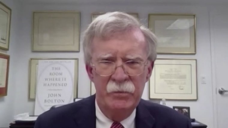 Bolton says he will 'write in somebody' rather than voting for Biden or ...
