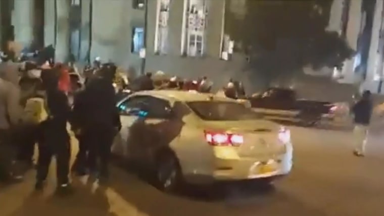 Video shows Buffalo protester on bicycle being struck by truck during ...