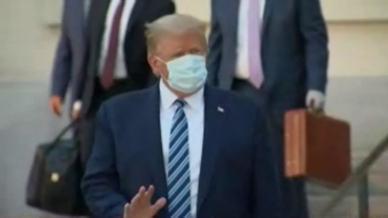 President Trump departs Walter Reed hospital