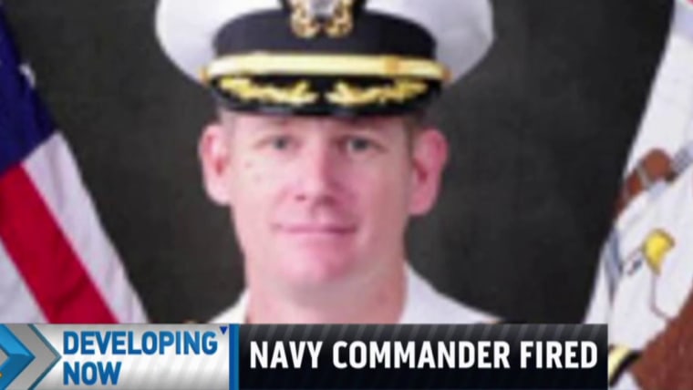 Navy commander fired