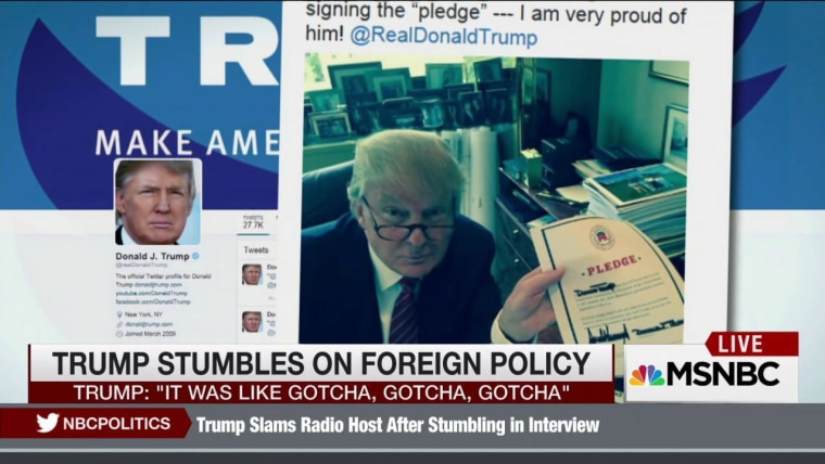 Trump Signs Republican Loyalty Pledge