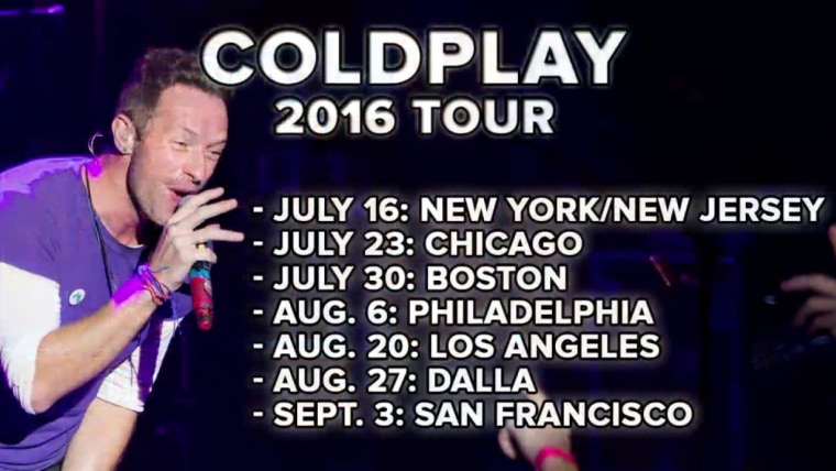 Coldplay's coming back to TODAY: Get the date for their concert