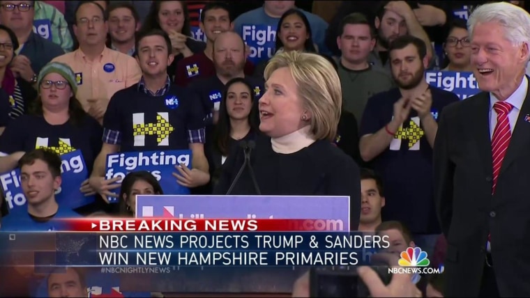 Hillary Clinton Concedes Defeat In New Hampshire Primary