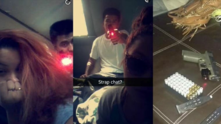 Photos Show Boyfriend Pointing Gun at Murder Victim