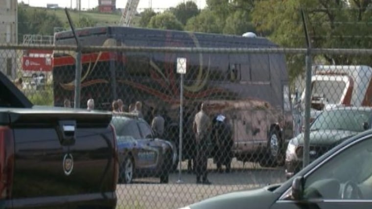 Rapper arrested following tour bus raid