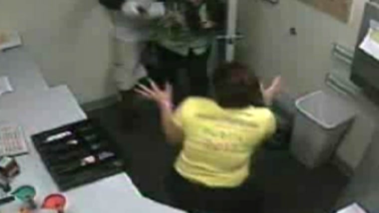 Terrifying robbery caught on camera