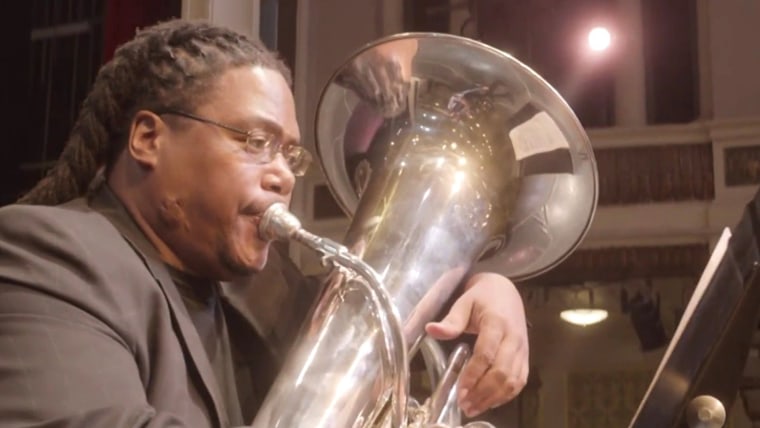 Musician reveals how playing tuba took him from streets to symphony stage