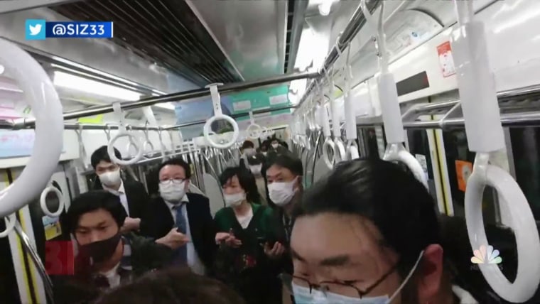 Passengers injured during Tokyo subway attack