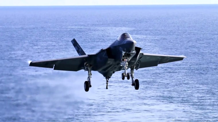 Navy jet crashes while trying to land on aircraft carrier