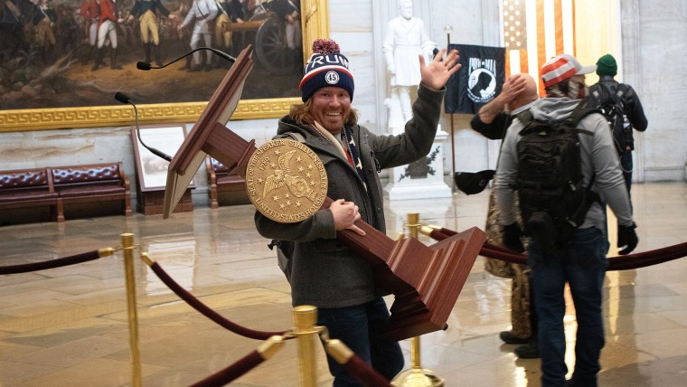 Jan. 6 rioter who carried Pelosi’s podium sentenced