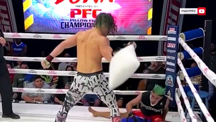 Inside the world of professional pillow fighting