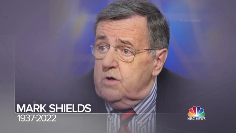 Remembering Mark Shields, 'an equal opportunity critic'
