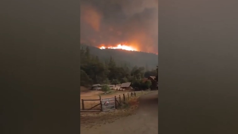 California's McKinney Fire captured by residents, time-lapse, and ...