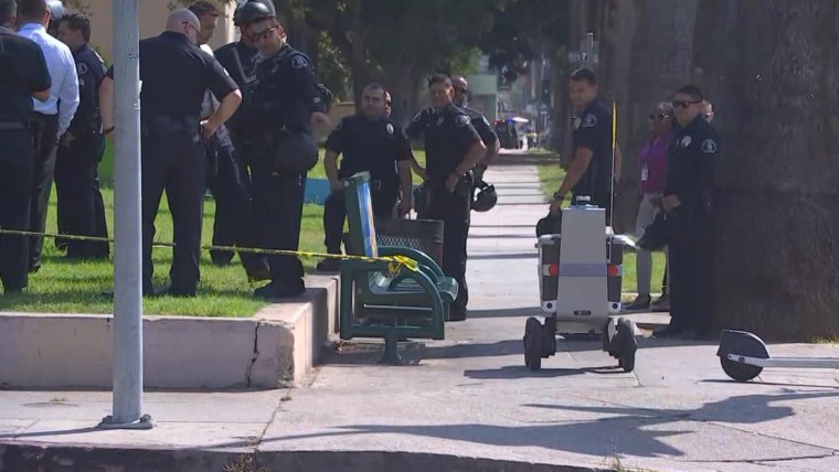 Food Delivery Robot rolls through Crime Scene in Viral Video