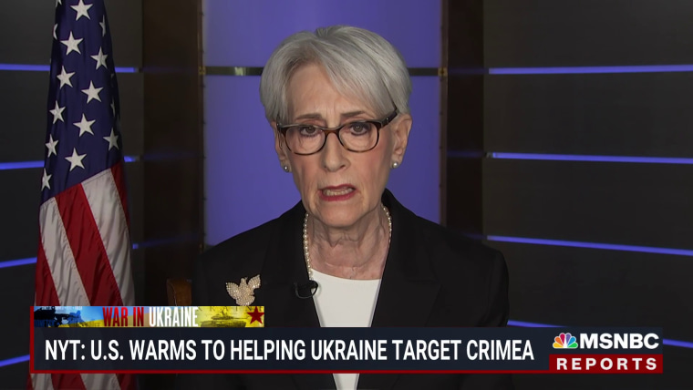 Wendy Sherman doesn't rule out U.S. giving Ukraine weapons to target ... Wendy Sherman doesn't rule out U.S. giving Ukraine weapons to target ...