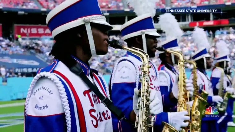 Tennessee State University marching band makes history at the Grammys