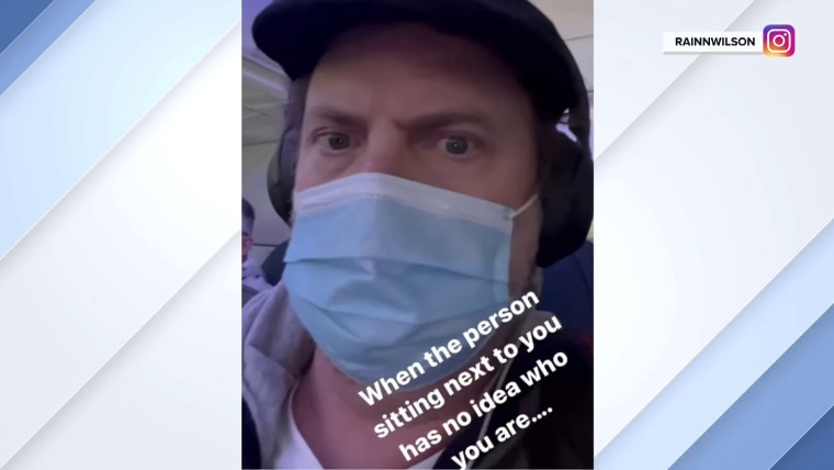Rainn Wilson on sitting next to man on plane watching ‘The Office’