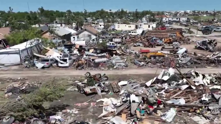 Deadly tornado slams Texas town as severe weather sweeps South