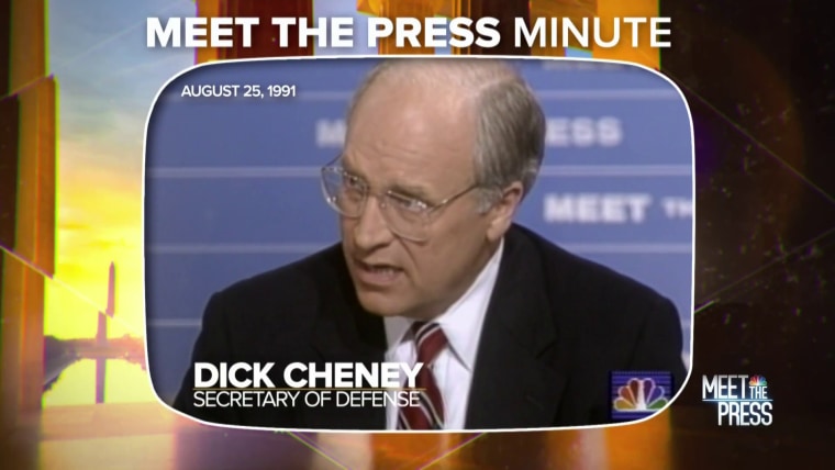 Meet the Press Minute: Cheney reinforces ‘legitimacy’ of Boris Yeltsin ...