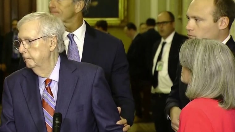 McConnell felt 'lightheaded' when he appeared to freeze mid-press ...