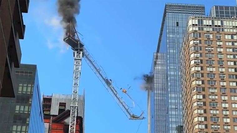 WATCH: Video shows moment NYC crane collapses