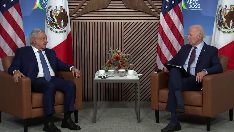Biden holds bilateral meeting with Mexican president