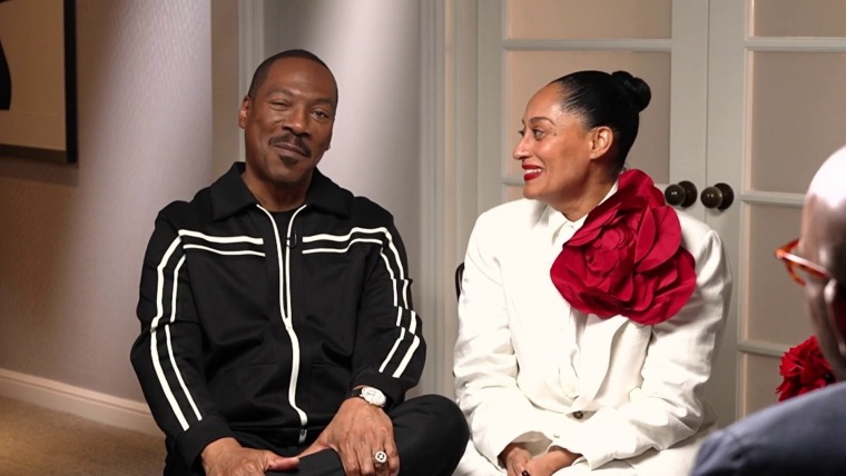 Tracee Ellis Ross and Eddie Murphy talk ‘Candy Cane Lane’
