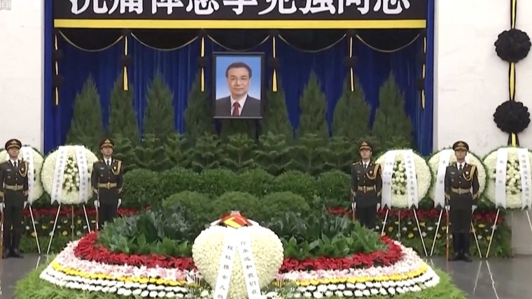 Chinese President Xi Jinping attends funeral of Li Keqiang