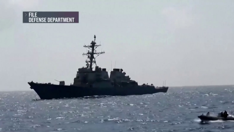 U.S. warship shoots down drones in Red Sea