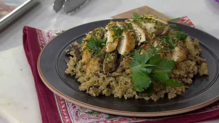 Tarragon thyme chicken thighs and quinoa: Get the recipe!
