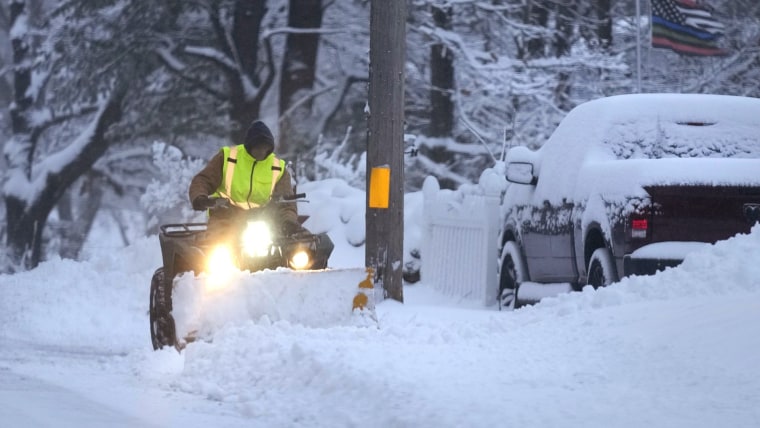 Winter storm brings snow, sleet and rain to the Northeast