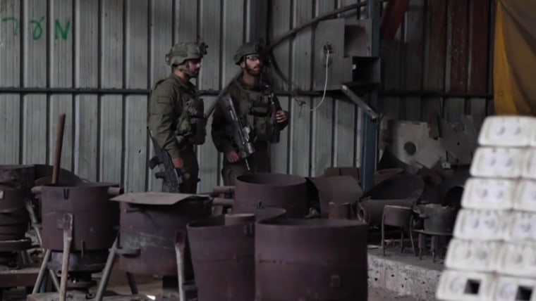 NBC News gets firsthand look inside Hamas weapons factory discovered by IDF