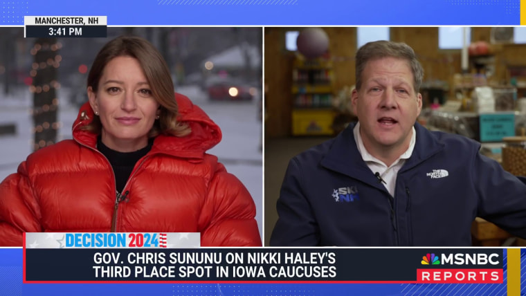 'She's earning it on the ground' Gov. Chris Sununu on Nikki Haley's ...